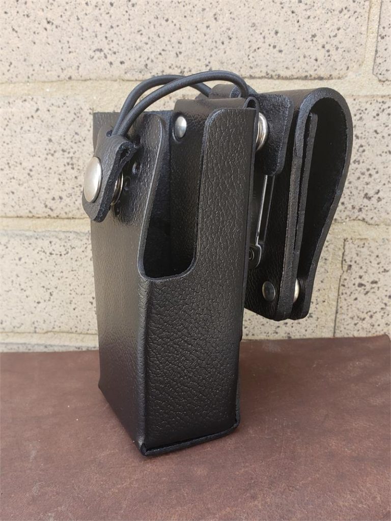 Icom IC-F1000/2000 BP280 Battery Leather Case with swivel belt loop ...